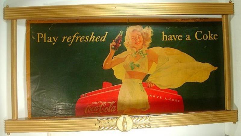 1943 Coca Cola Cooler Sign Value & Price Guide