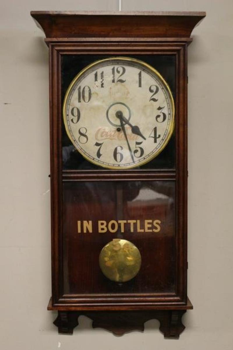 Large Wooden Coca - Cola Clock Value & Price Guide
