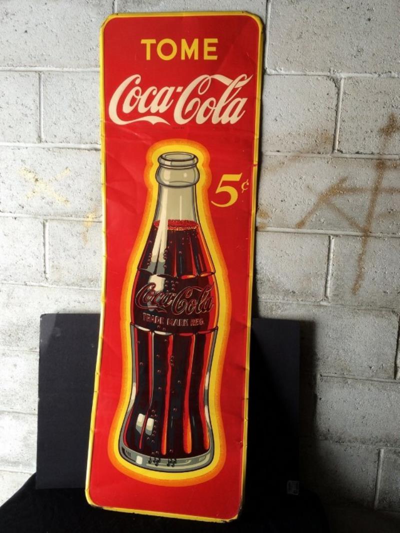 1908 Embossed Tin Coca - Cola Spanish Sign Value & Price Guide