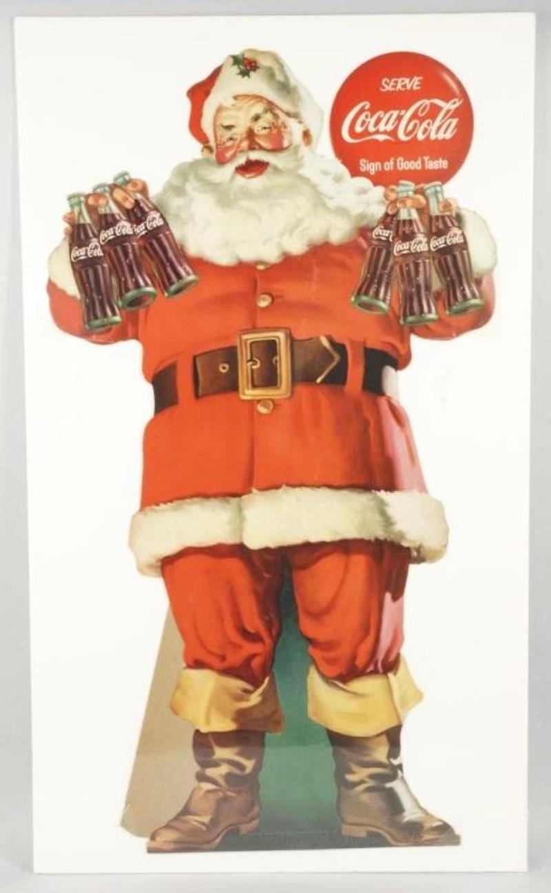 Cardboard Coca-Cola Santa in Rocket Cutout Value & Price Guide Cardboard Coca-Cola Santa in Rocket Cutout Value & Price Guide