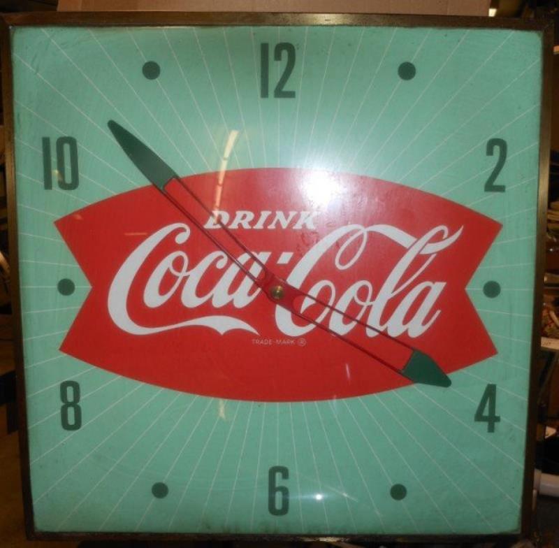COCA-COLA WALL CLOCK- 1960'S; Value & Price Guide