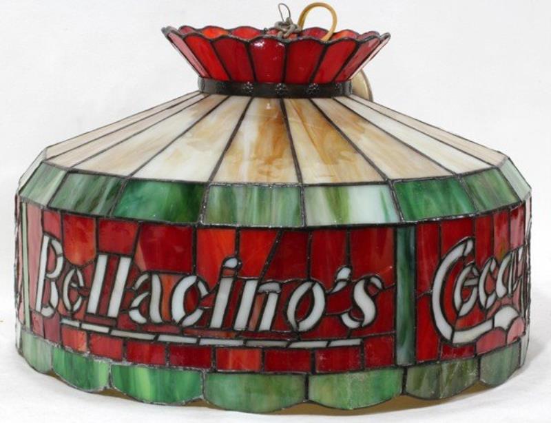 Rare Mosaic Coca-Cola Hanging Shade Value & Price Guide