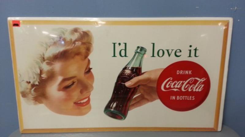 1953 Coca-Cola Cardboard Sign Value & Price Guide