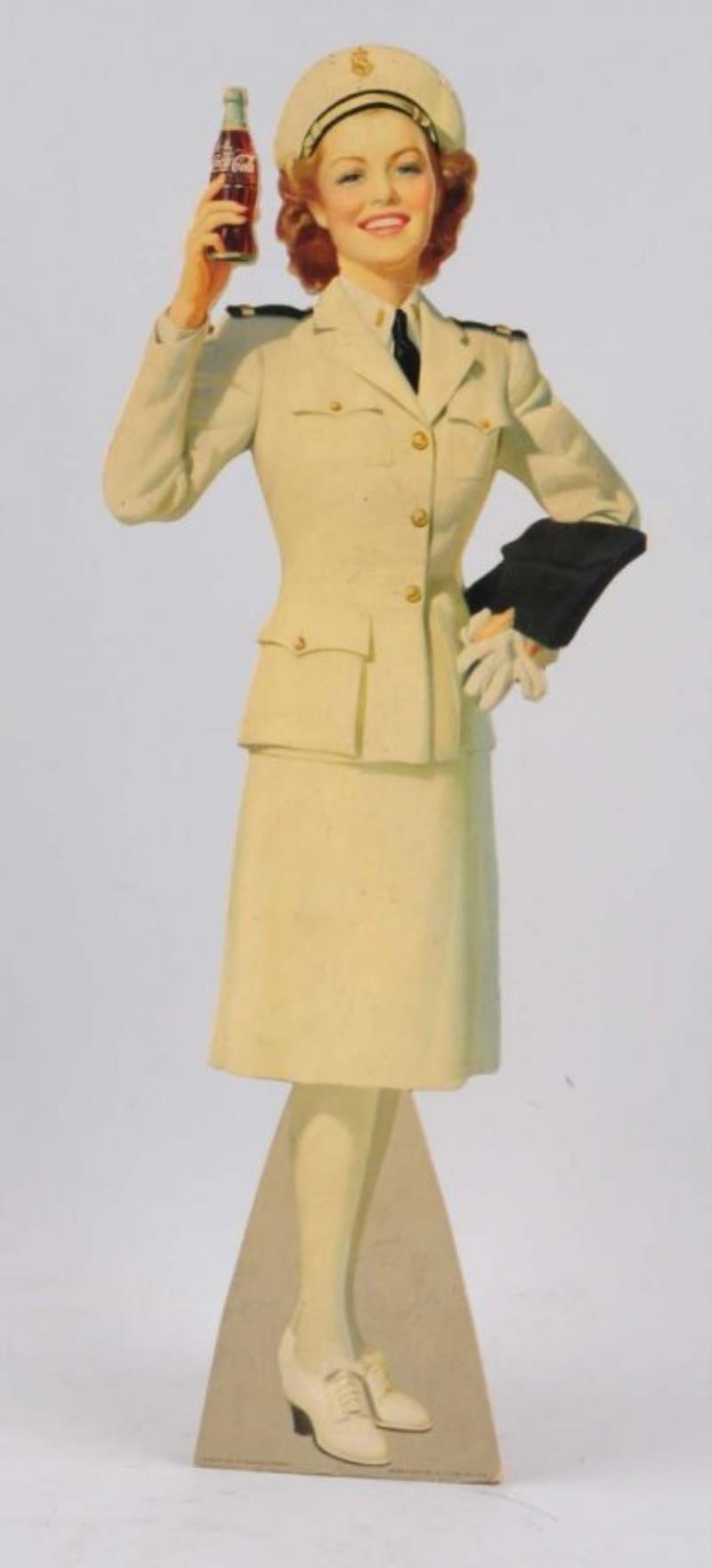 1943 Coca - Cola Navy Girl Cutout Value & Price Guide