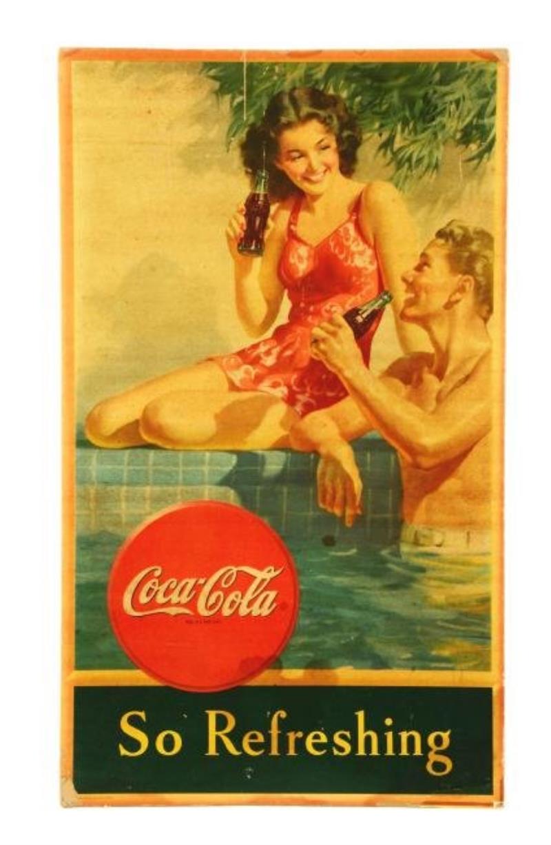 Coca Cola “So Refreshing” Cardboard Sign Value & Price Guide