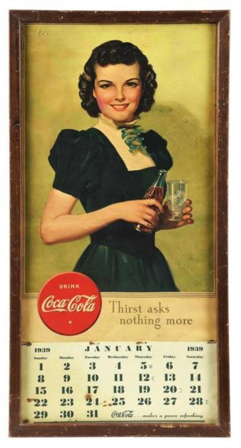JANUARY 1928 COCA-COLA CALENDAR Value & Price Guide
