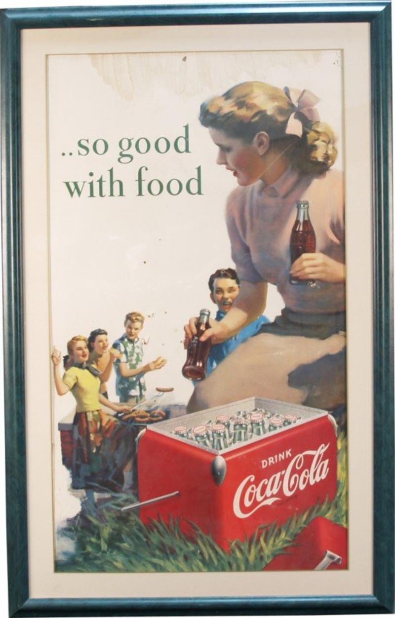 Large Coca Cola Horizontal Cardboard Advertisement Value & Price Guide