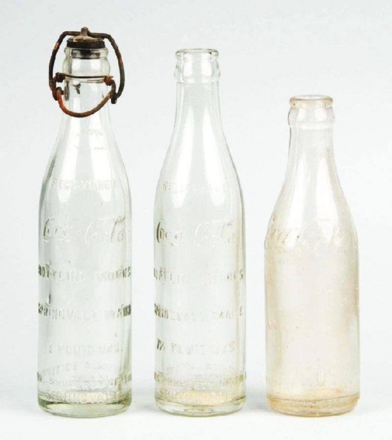 Clear Coca-Cola Straight Sided Bottles Value & Price Guide