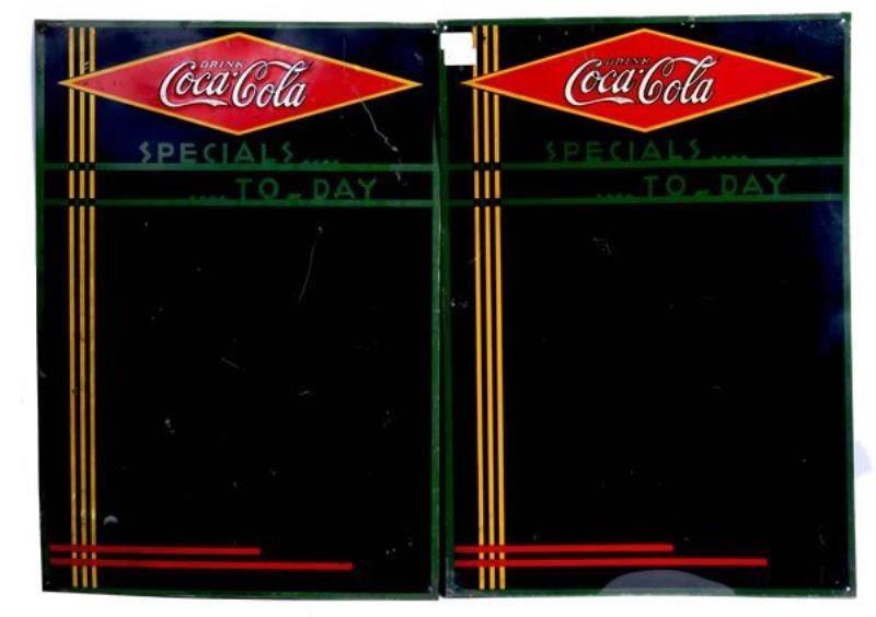 Tin Coca-Cola Menu Boards Value & Price Guide