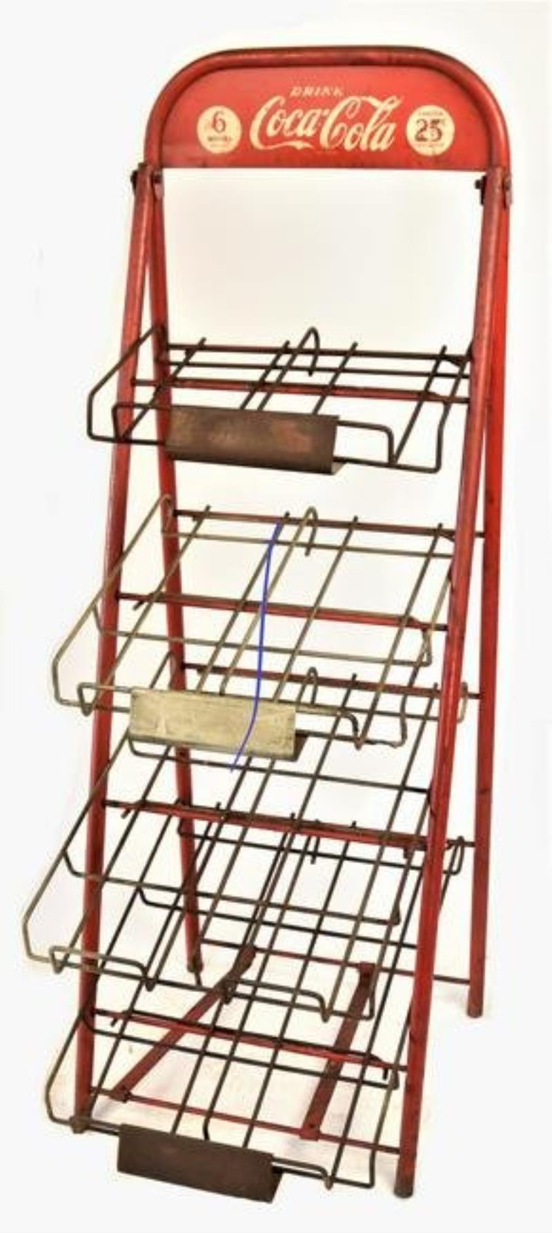 1920'S SCARCE COCA-COLA QUART BOTTLE DISPLAY RACK Value & Price Guide