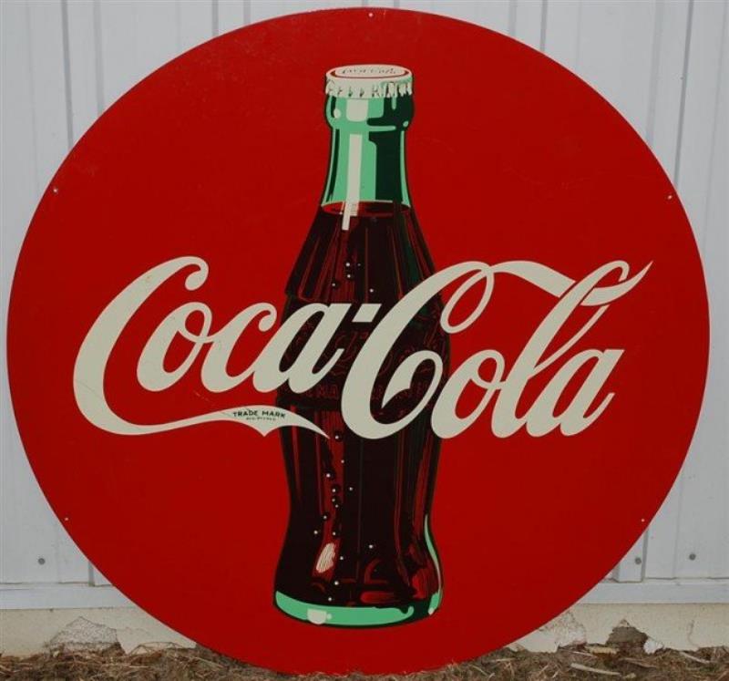Drink Coca Cola With Trade Mark Tail Sign Value & Price Guide