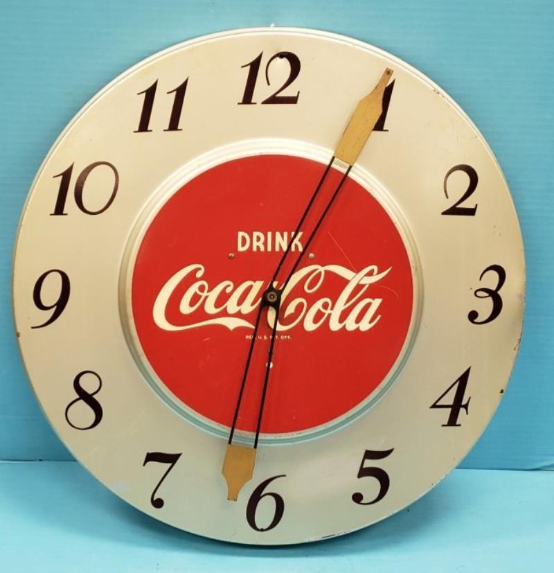 Metal & Masonite Coca-Cola Electric Clock Value & Price Guide