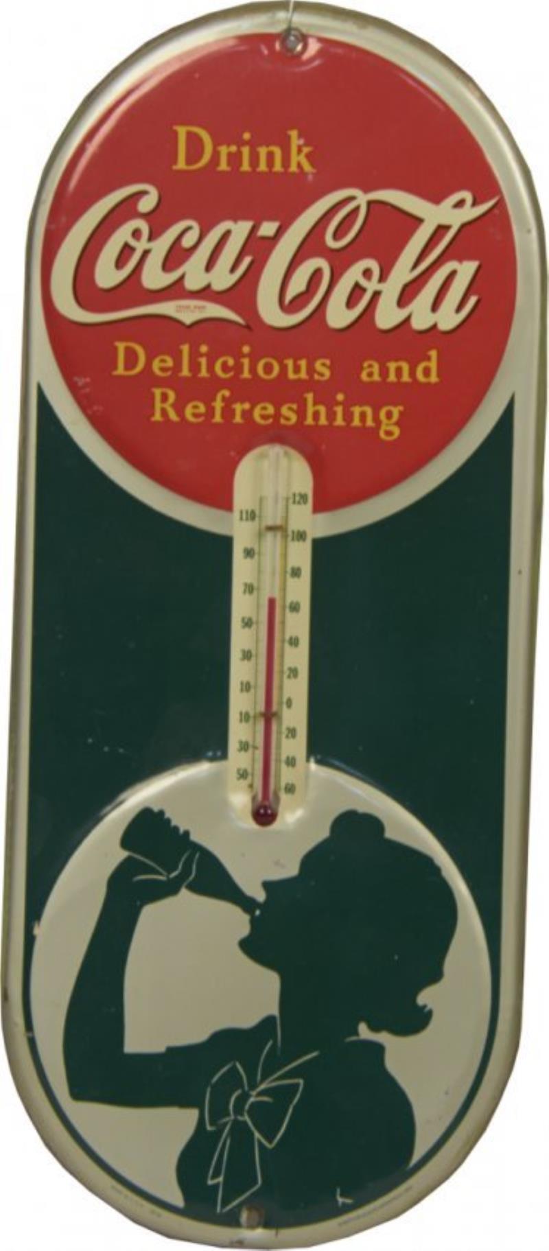 Coca-Cola sign, Drink Coca-Cola Delicious & Refreshing, Value & Price Guide