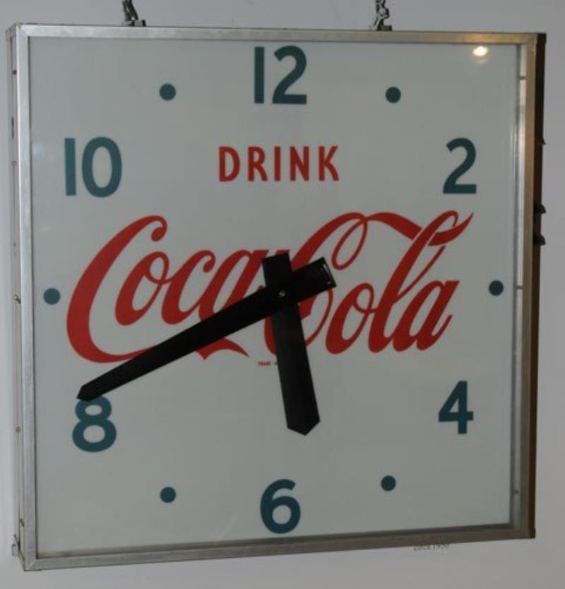 CIRCA 1950 LARGE COCA-COLA OUTDOOR CLOCK Value & Price Guide