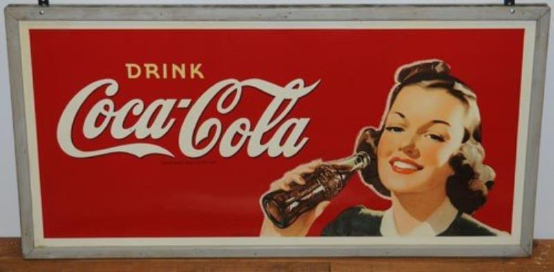 1960'S TIN COCA-COLA OUTDOOR SIGN Value & Price Guide