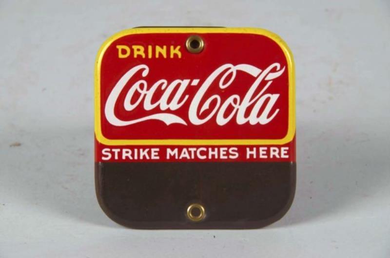 Porcelain Coca-Cola Match Striker sign Value & Price Guide