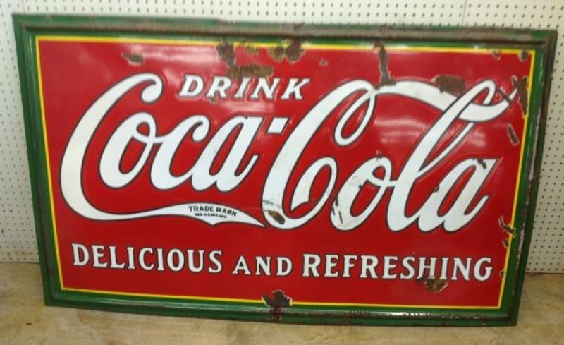 Large Coca Cola Porcelain Sign Value & Price Guide