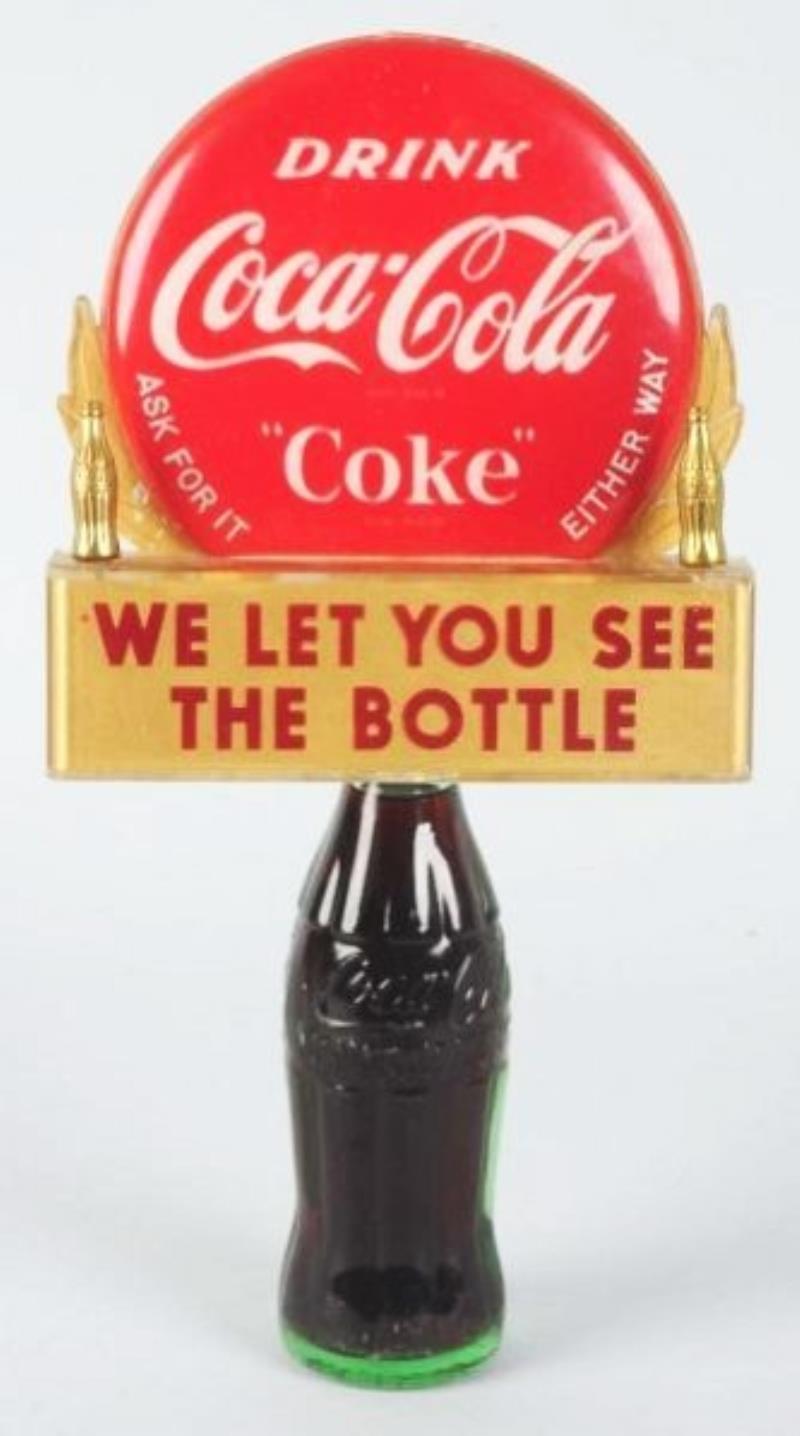 1940's Coca - Cola Bottle Topper Display Value & Price Guide