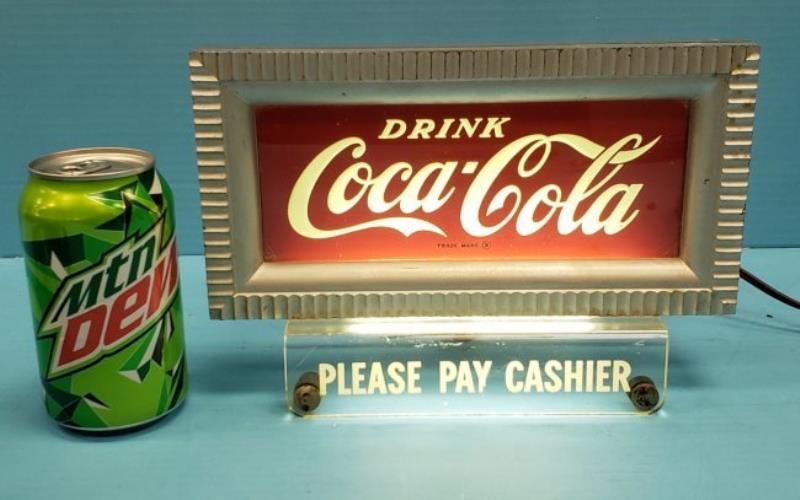 Drink Coca Cola Light-Up Counter Sign Value & Price Guide
