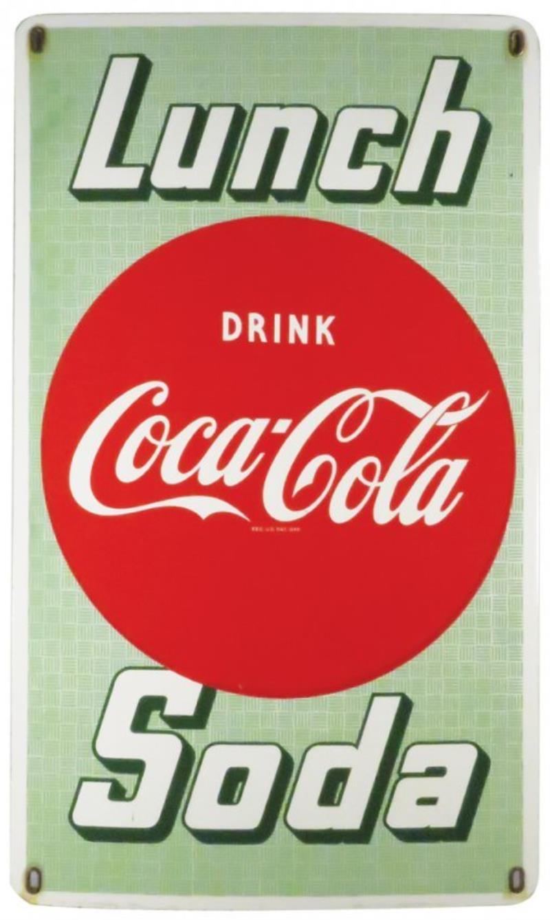 Coca-Cola Lunch Counter Signs (4), 1941 diecut paper Value & Price Guide