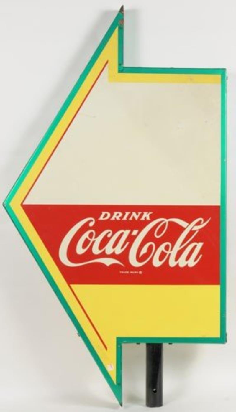 1960'S TIN COCA-COLA OUTDOOR SIGN Value & Price Guide