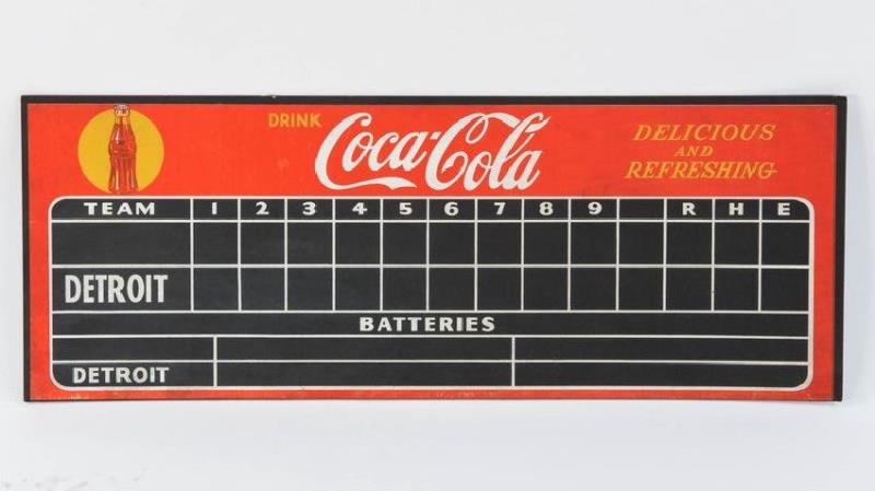 Coca-Cola Scoreboard Sign Original Art Value & Price Guide