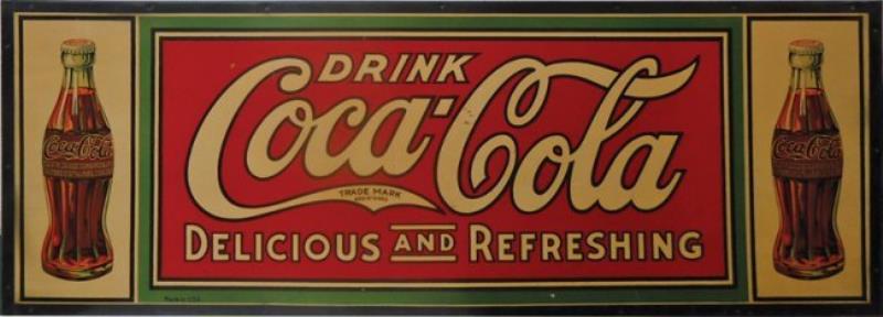 COCA-COLA SIGN 1920'S - RARE Value & Price Guide