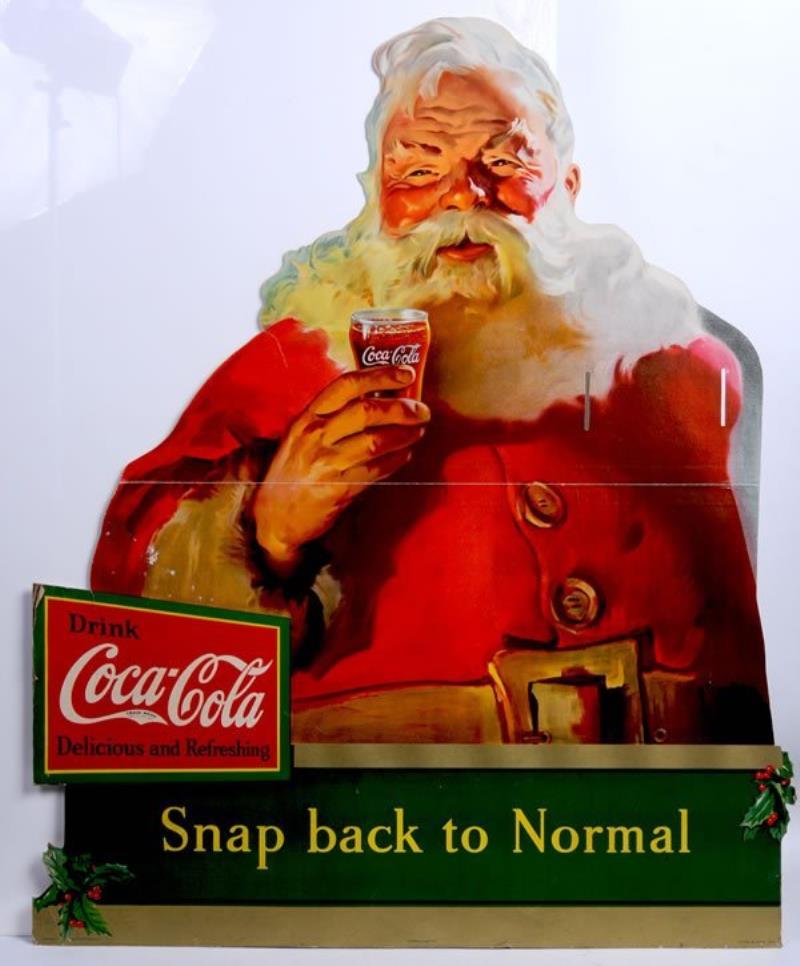 1948 Large Coca-Cola Santa Cutout Value & Price Guide