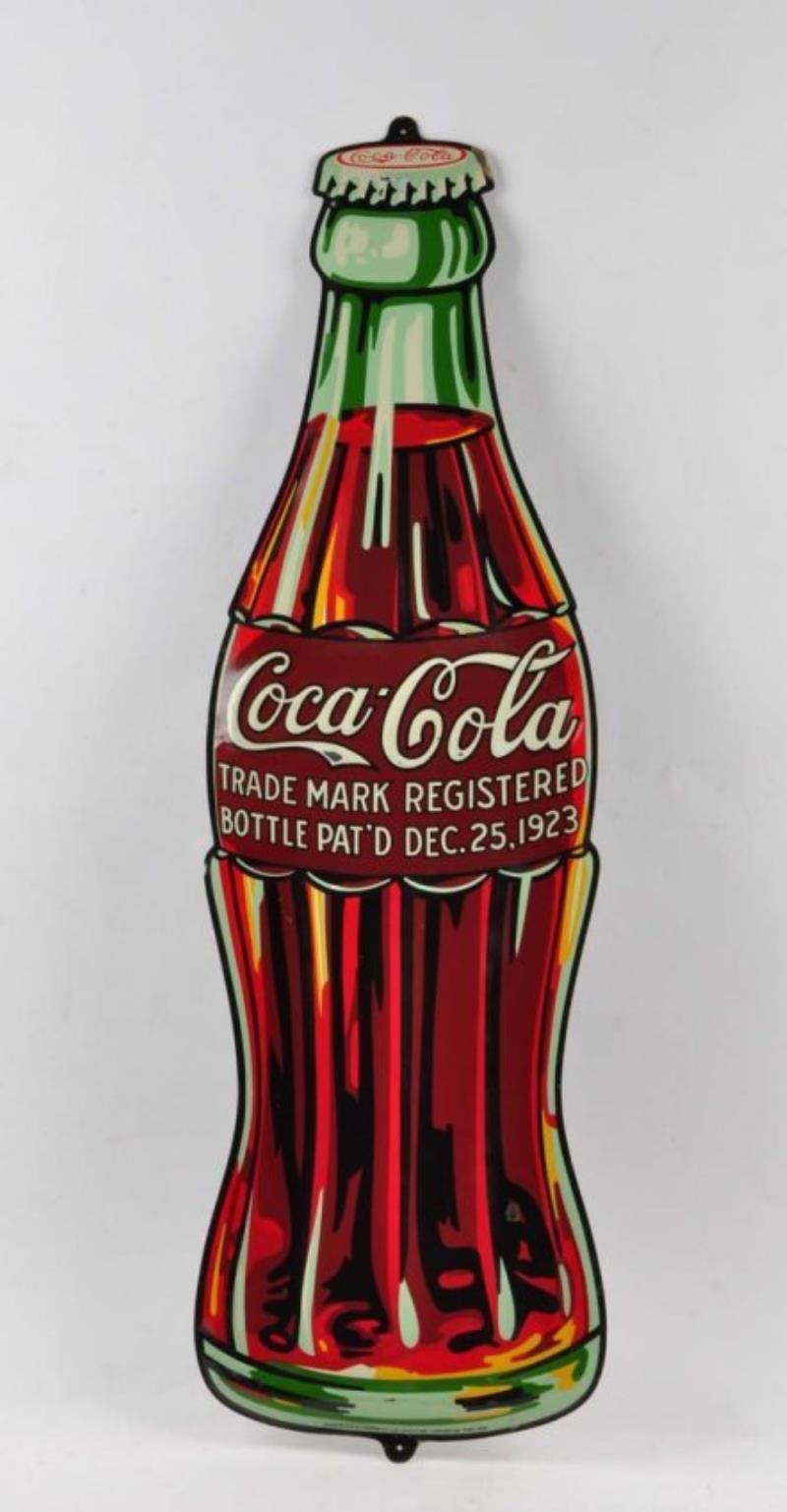1933 Coca Cola TIn Embossed Sign Value & Price Guide