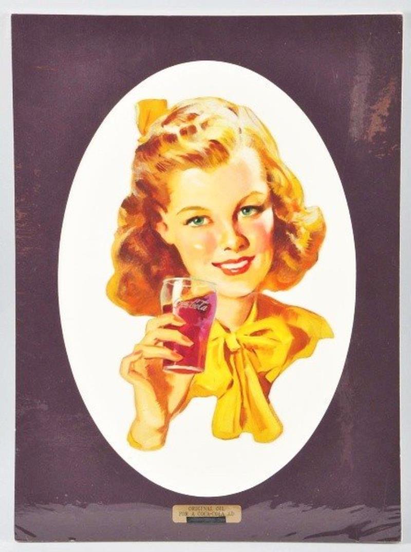 Ca 1949 Coca - Cola Original Oil Painting Value & Price Guide