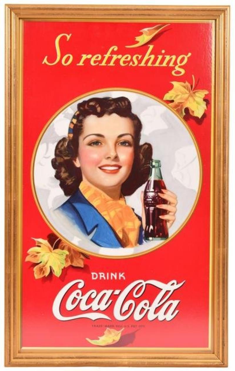 Coca Cola “So Refreshing” Cardboard Sign Value & Price Guide