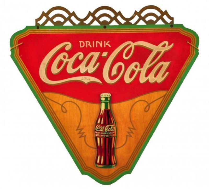 1930s Coca-Cola Plywood Triangle Sign Value & Price Guide