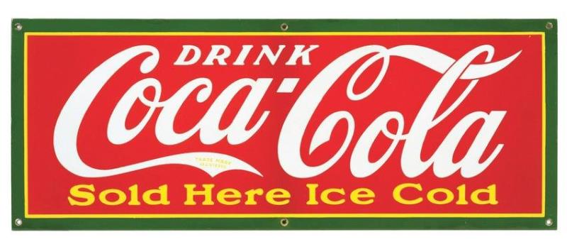 1920'S COCA COLA PORCELAIN SIGN Value & Price Guide