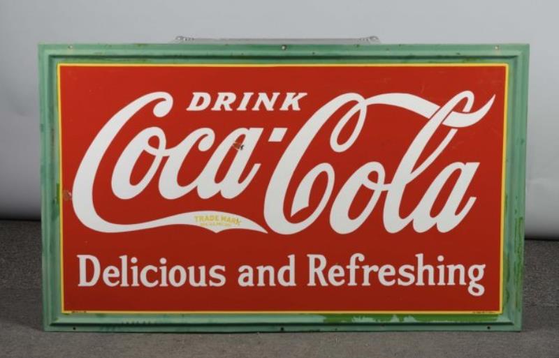Drink Coca Cola With Trade Mark Tail Sign Value & Price Guide