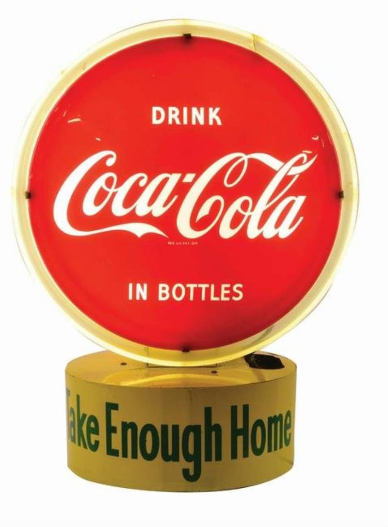 COCA-COLA CLOCK & LIGHT-UP COUNTER TOP SIGN Value & Price Guide