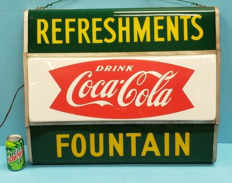 Coca Cola Refreshments Neon Advertising Sign Value & Price Guide