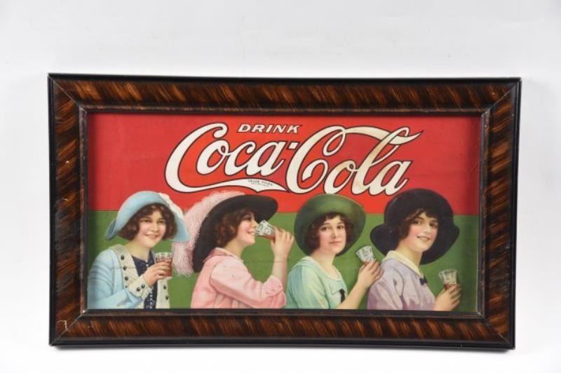 COCA-COLA AT FOUNTAINS OR IN BOTTLES FRAMED Value & Price Guide