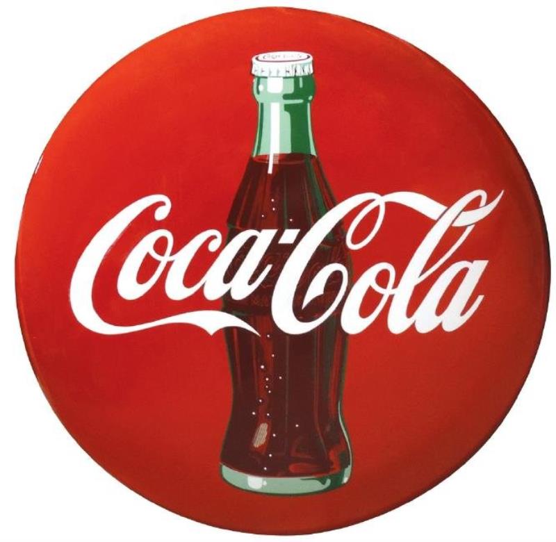 Coca-Cola Red Porcelain Button Sign Value & Price Guide