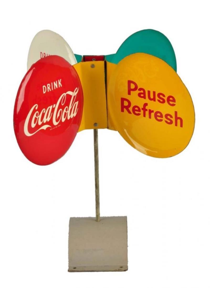 COCA-COLA RADIO COOLER WITH MOUNTED SPINNING BUNNY Value & Price Guide