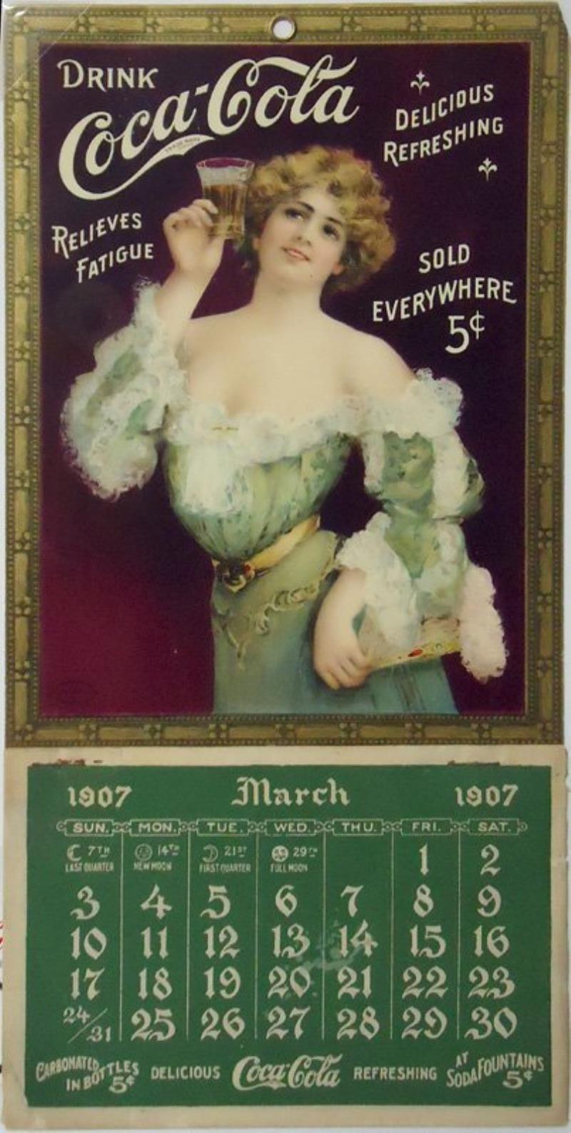 COCA-COLA 1907 CALENDAR Value & Price Guide