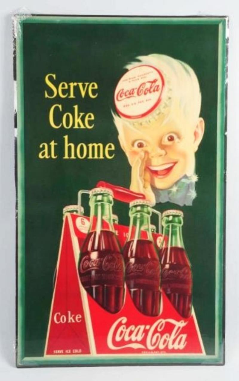 1946 Large Coca-Cola Sprite Boy Poster Value & Price Guide
