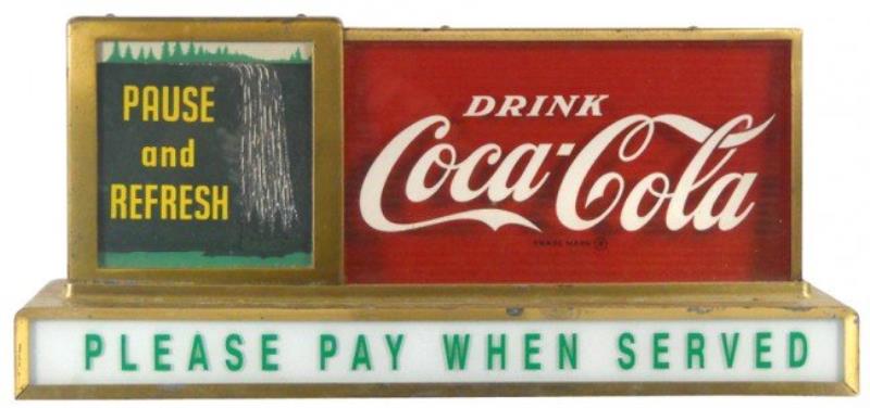 Drink Coca Cola Light-Up Counter Sign Value & Price Guide