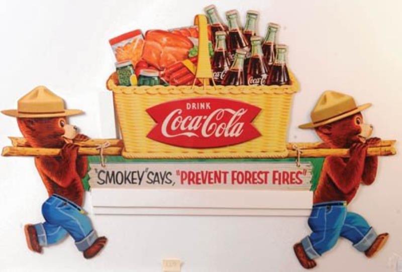 1960 COCA-COLA CARDBOARD 3-D SIGN Value & Price Guide