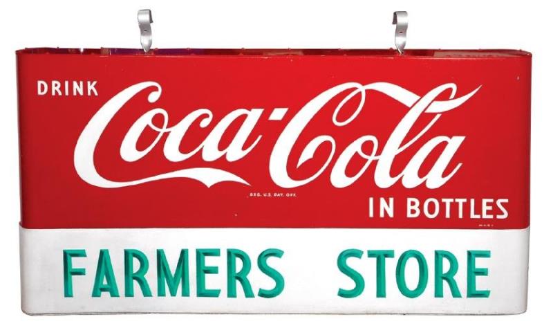 Metal Coca-Cola Hanging 2-Sided Sign Value & Price Guide