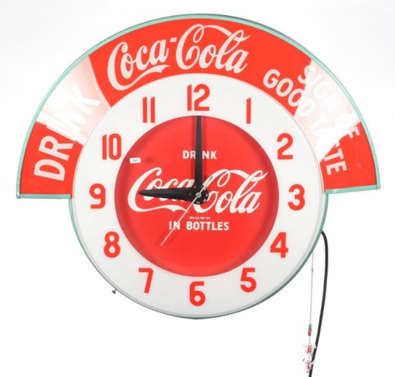Round Lighted Coca-Cola Wall Clock Value & Price Guide