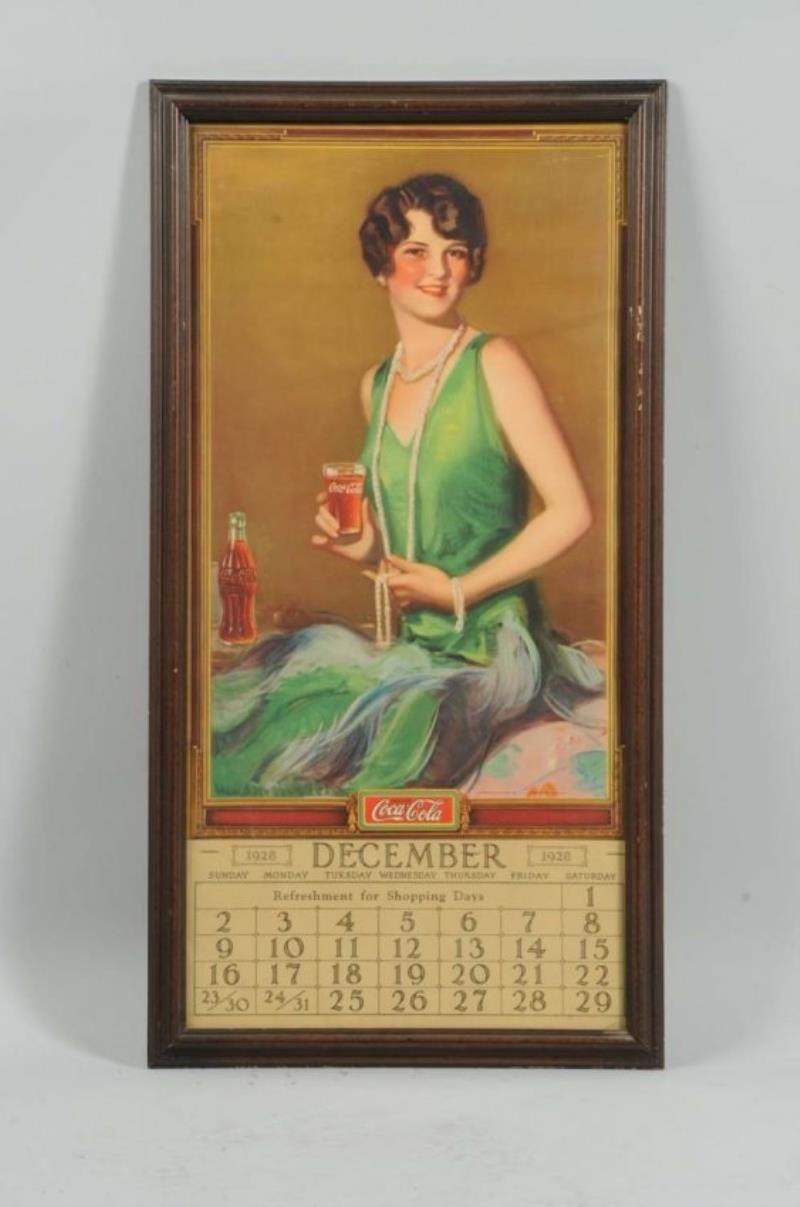 Framed 1929 Coca-Cola Calendar Value & Price Guide