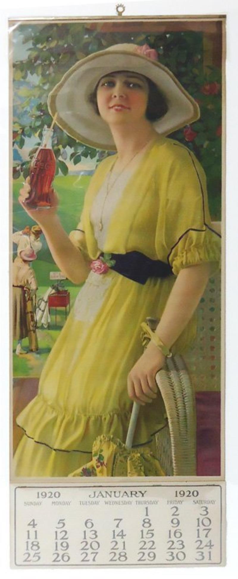 COCA-COLA CALENDAR 1920 Value & Price Guide