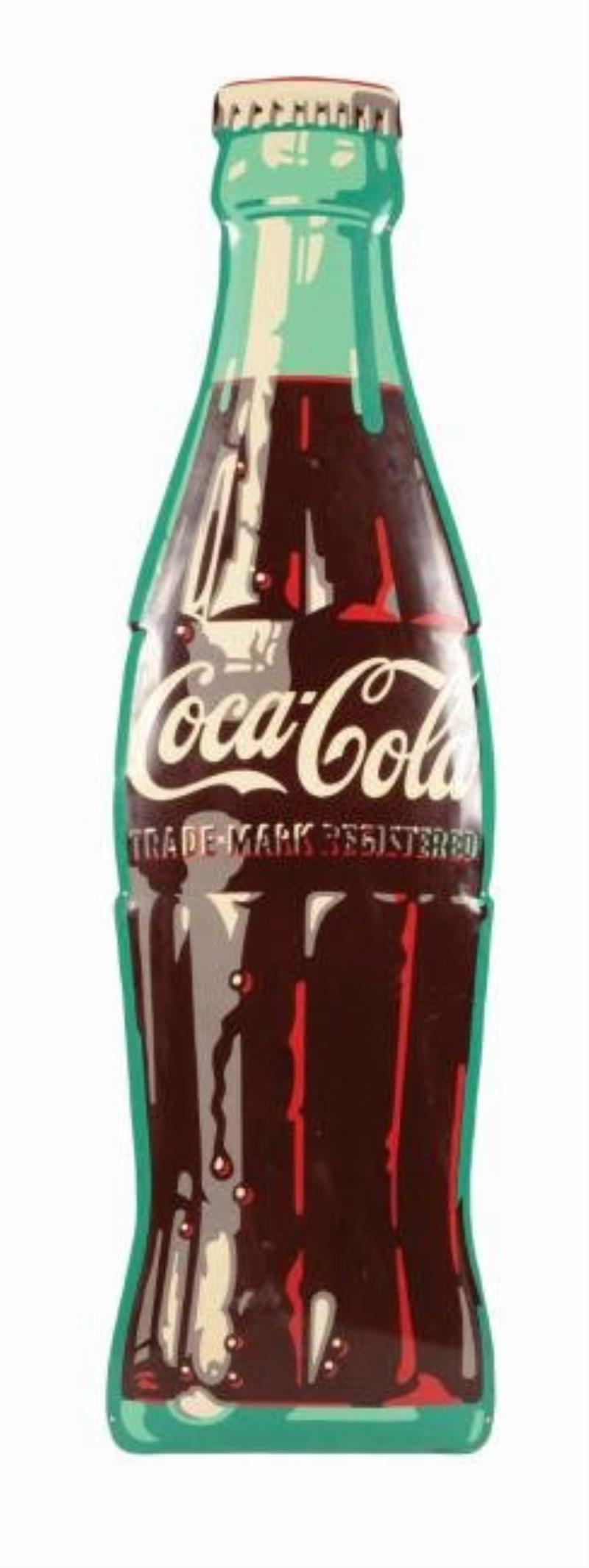 Coca-Cola Cut-Out Bottle Tin Sign Value & Price Guide