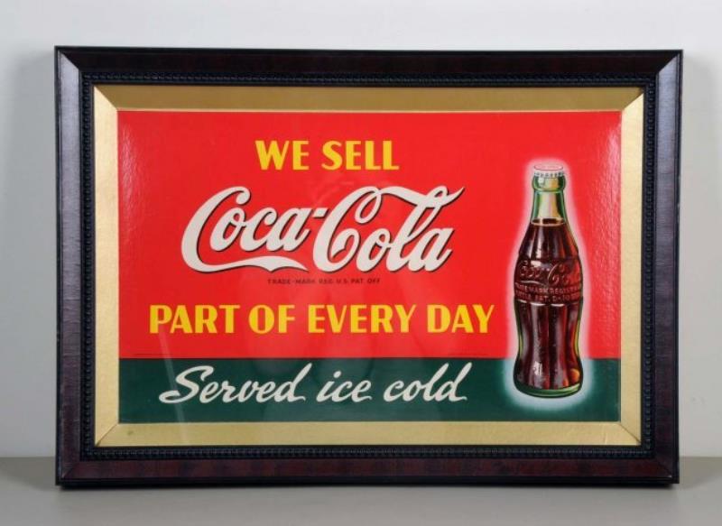 1942 Coca Cola Cardboard Advertising Sign Value & Price Guide