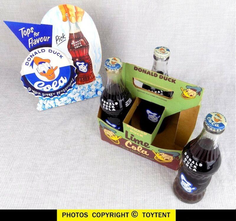 DONALD DUCK COLA AND COCA-COLA CARDBOARD CUT OUT SIGNS Value & Price Guide